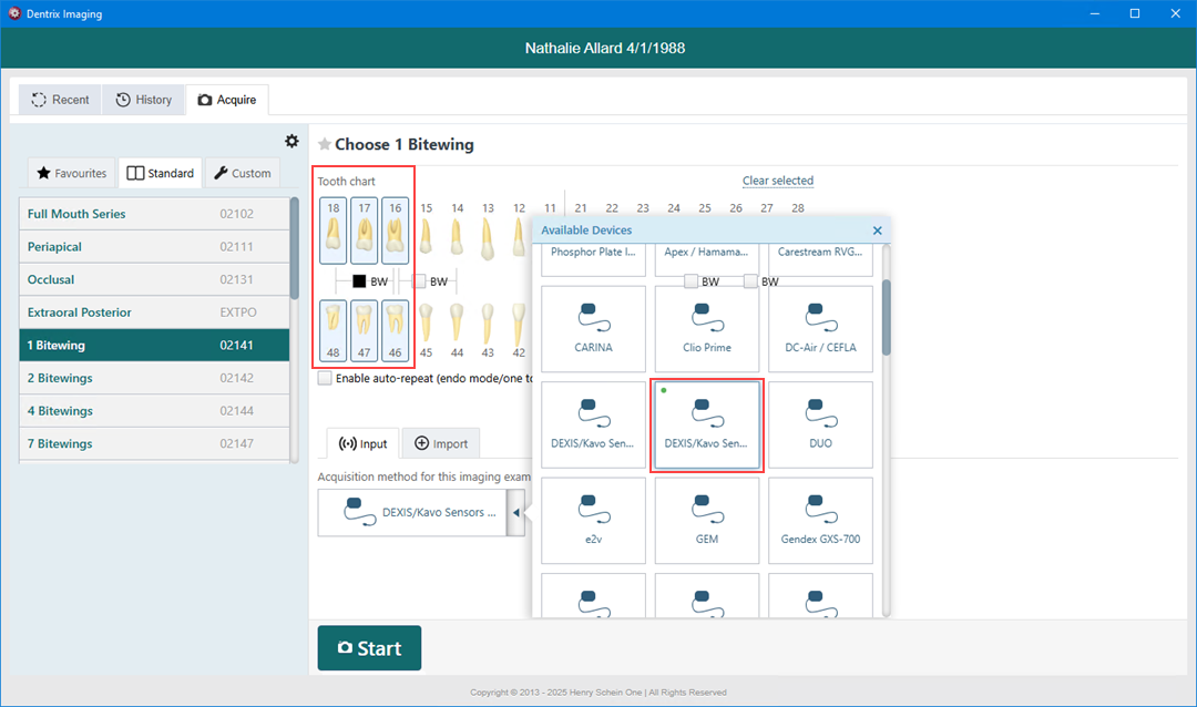 Setting up the DEXIS software bridge